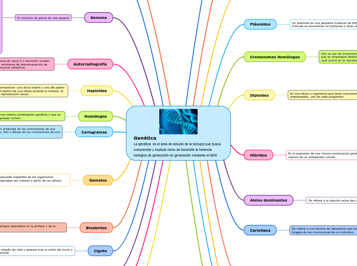 Genética ...- Mind Map